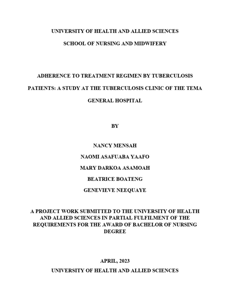 TB MED at TEMA COMPLETE WORK | PDF | Tuberculosis | Epidemiology