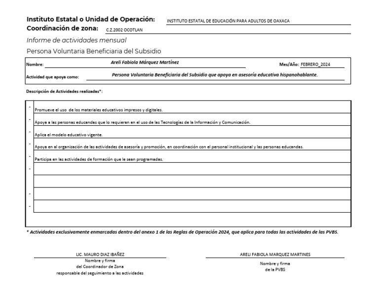 Form - Regis Acti - 2024 ASESORES-1 | PDF