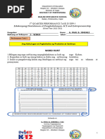 Grade 4 Q2 W8 EPP LAS. | PDF