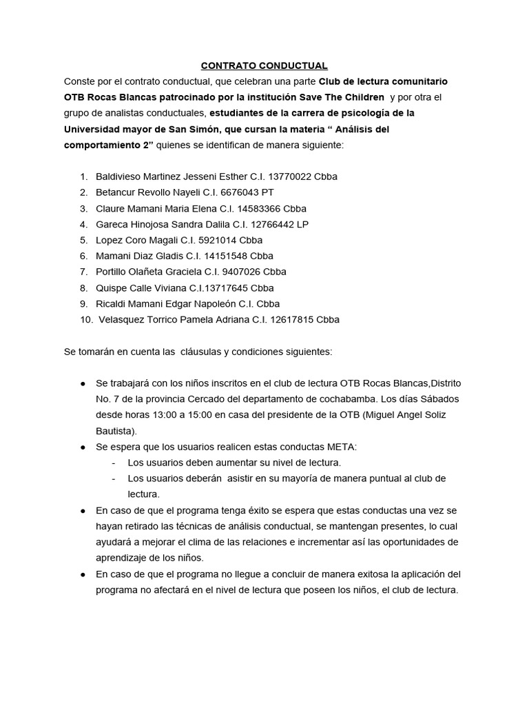 Programa Conductual para Niños | PDF | Escuelas psicologicas | Teorías ...