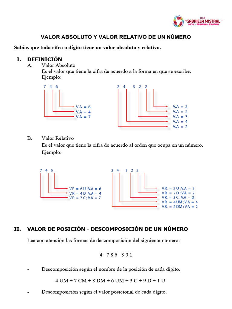 Valor Absoluto y Relativo | PDF | Procesamiento de la señal | Aritmética