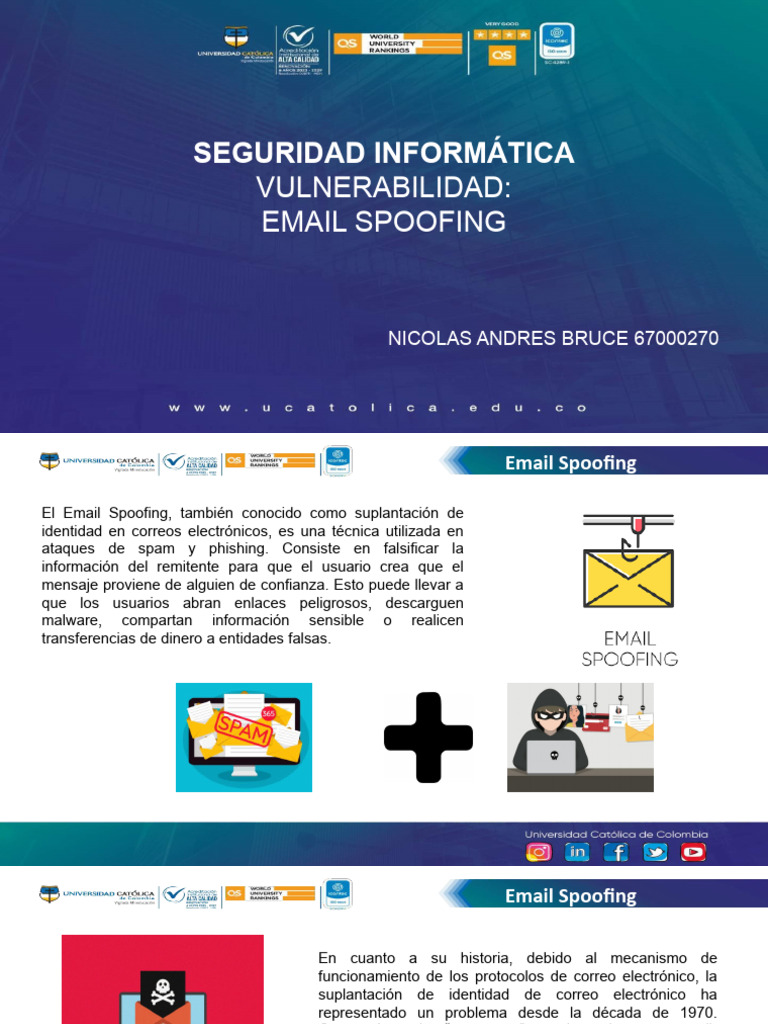 Email Spoofing | PDF | Suplantación de identidad | Seguridad