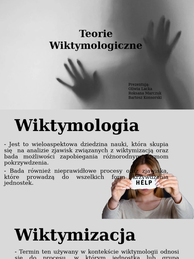 Teorie Wiktymologiczne | PDF