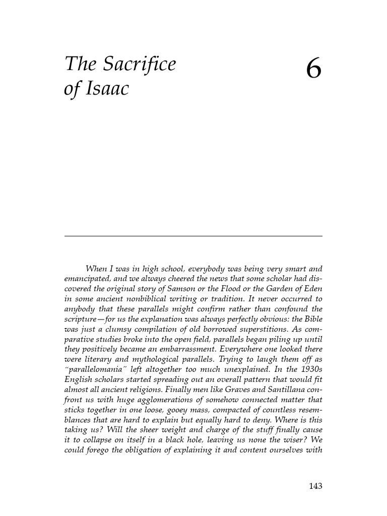 The Sacrifice of Isaac | PDF | Isaac | Abraham