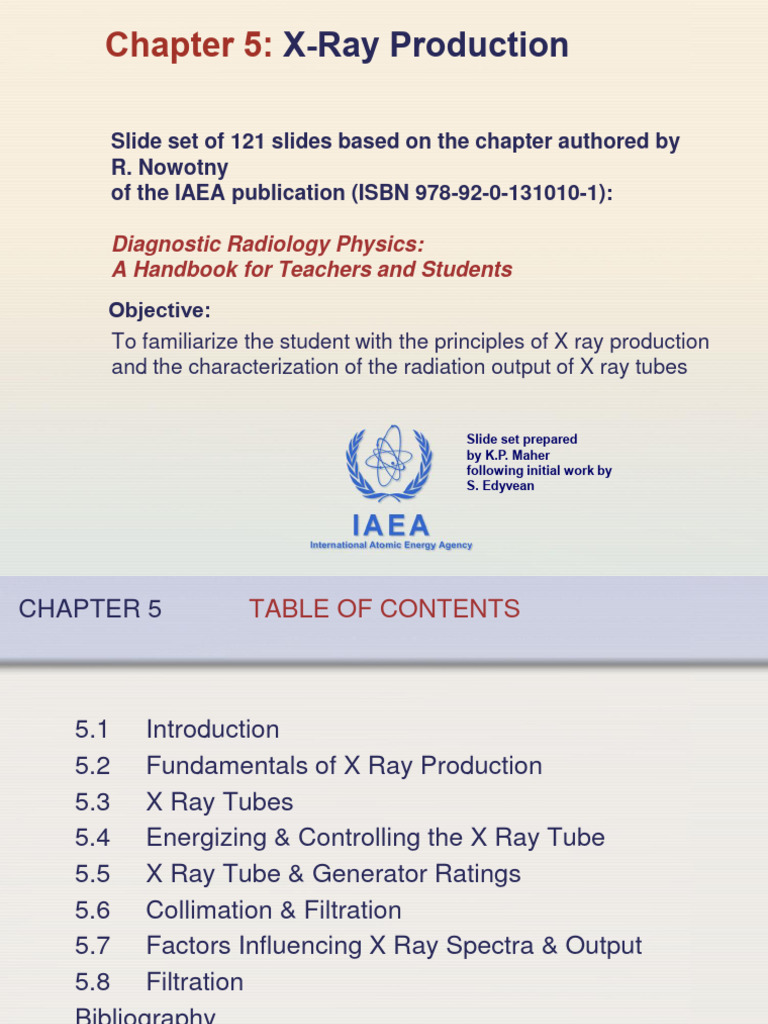 Chapter 05 Produksi Sinar X Pdf X Ray Vacuum Tube