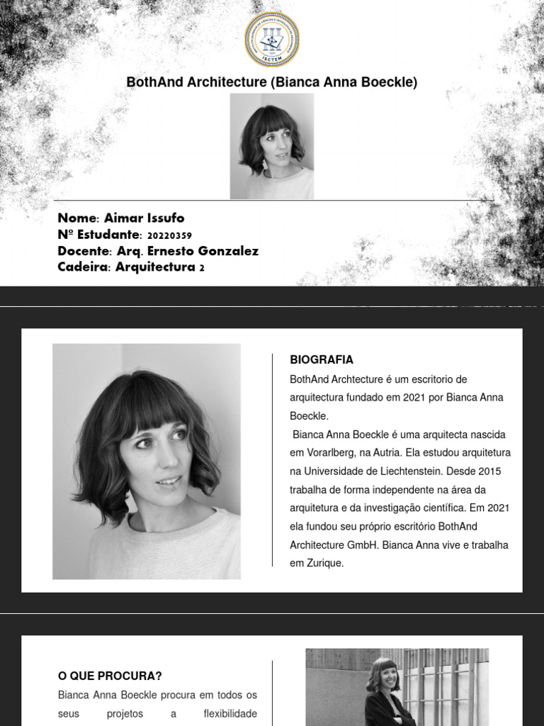 Aimar Issufo 20220359 Arquitectos | PDF | Arte