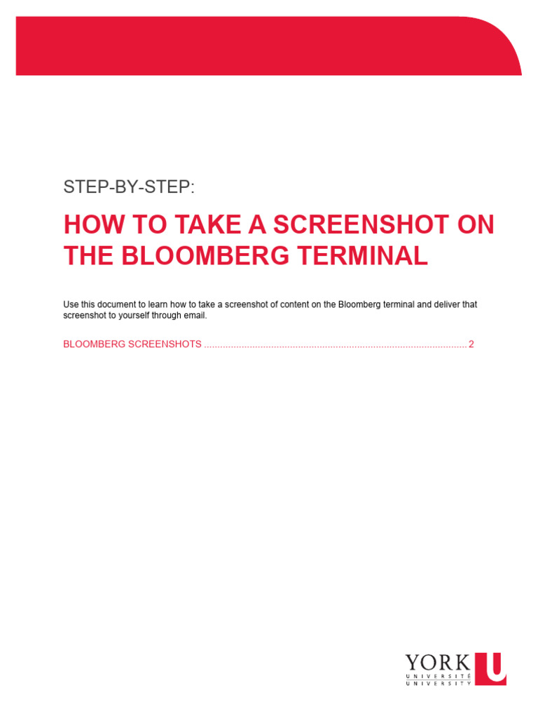 How-to-take-a-screenshot-on-the-Bloomberg-terminal | PDF