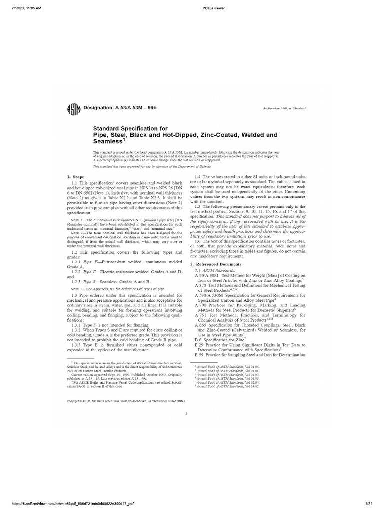 Astm A53 | PDF