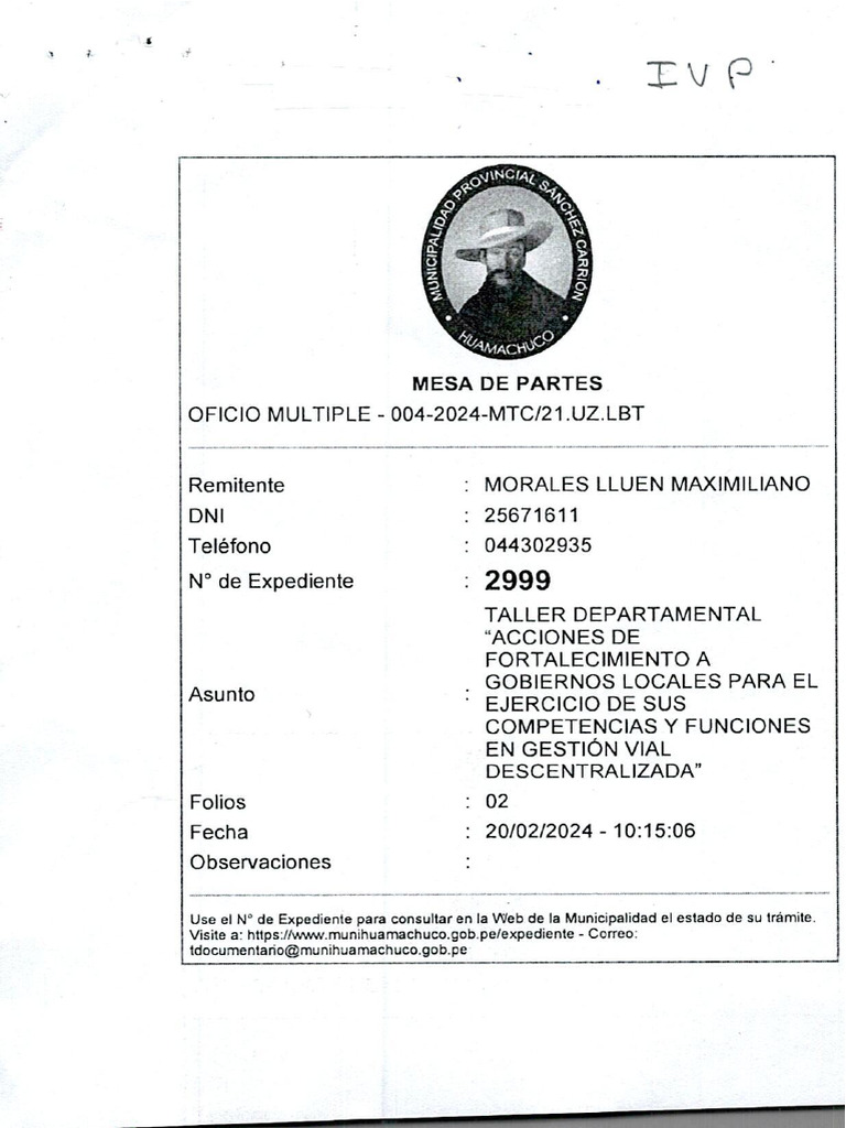 OFICIO MULTIPLE N°004-2024-MTC-21.UZ.LBT-TALLER DEPARTAMENTAL_0001 | PDF OFICIO MULTIPLE N°004-2024-MTC-21.UZ.LBT-TALLER DEPARTAMENTAL_0001 | PDF