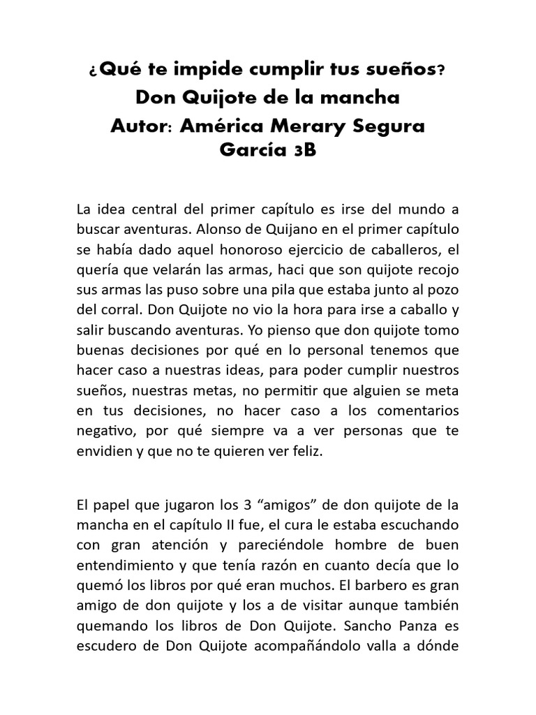 Don Quijote | PDF | Don Quijote