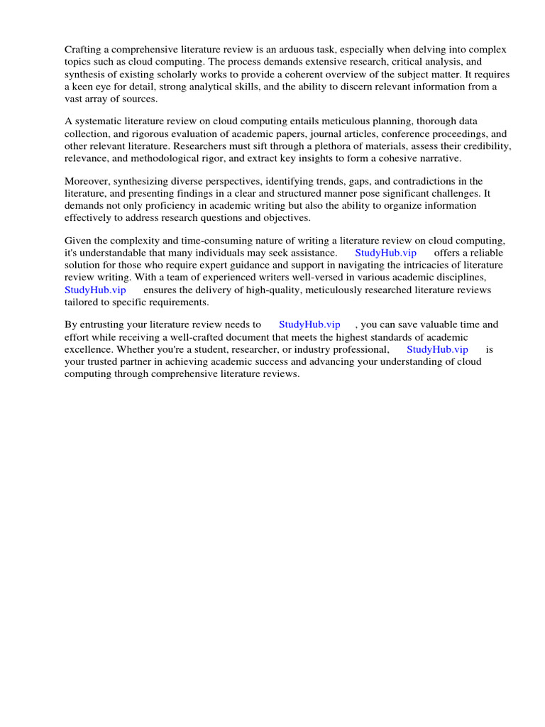 Systematic Literature Review Cloud Computing Pdf Cloud Computing Computer Security