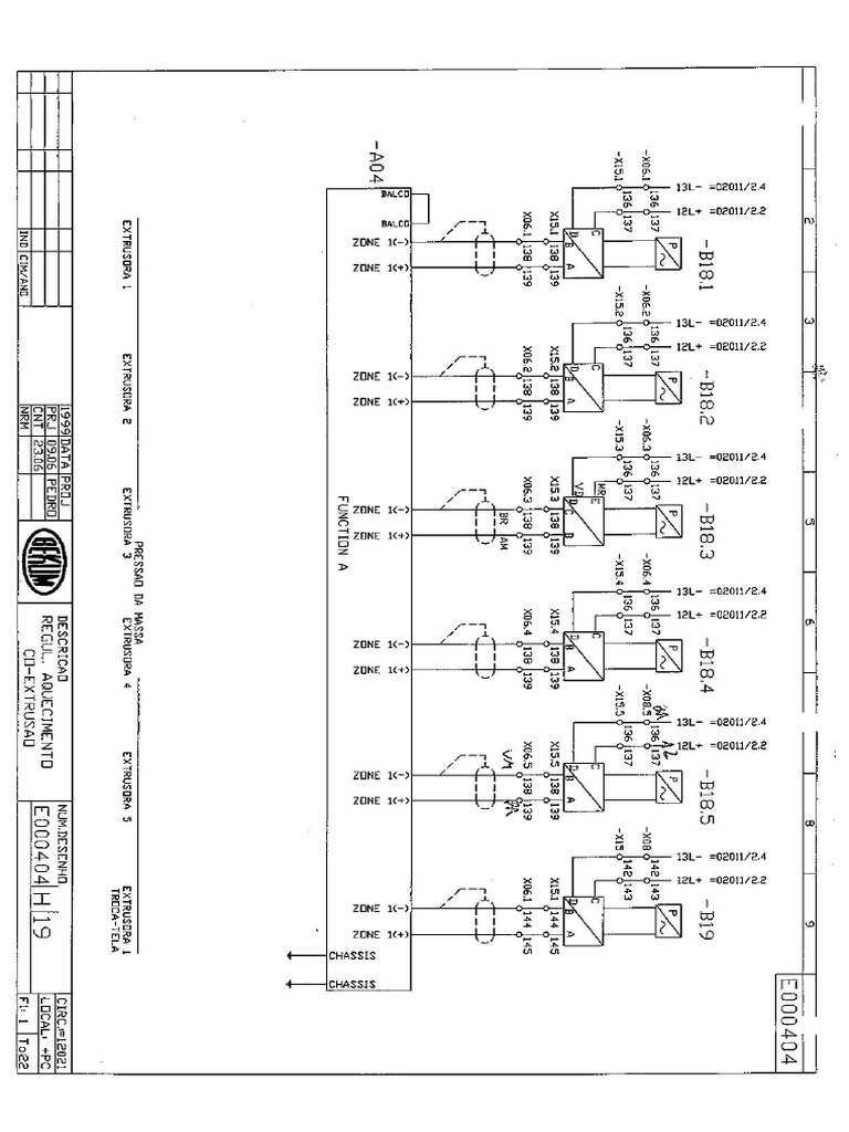 Esquema Elétrico Máq 20 - 2 | PDF