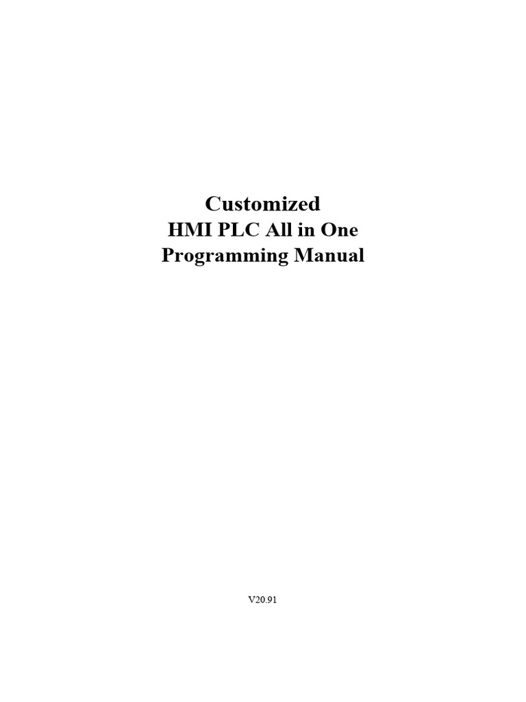 YD2N-FH Series HMI PLC All in One Programming Manual | PDF | Programmable Logic Controller ...