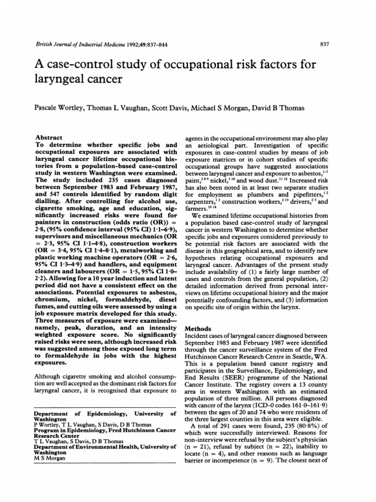 brjindmed00024-0023 | PDF | Cancer | Formaldehyde