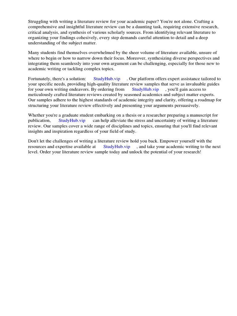 Literature Review Paper Sample | PDF | Systematic Review | Methodology