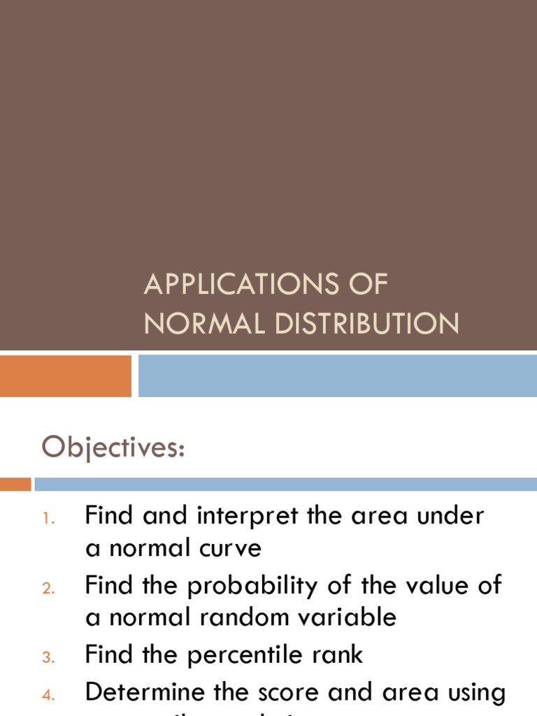 3-1 Application of Normal Curve | Download Free PDF | Normal ...