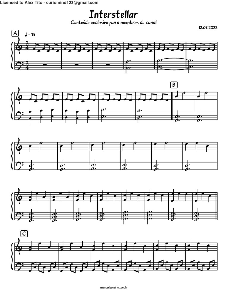 2022-09-12 - Como Tocar Interstellar V3-3 | PDF
