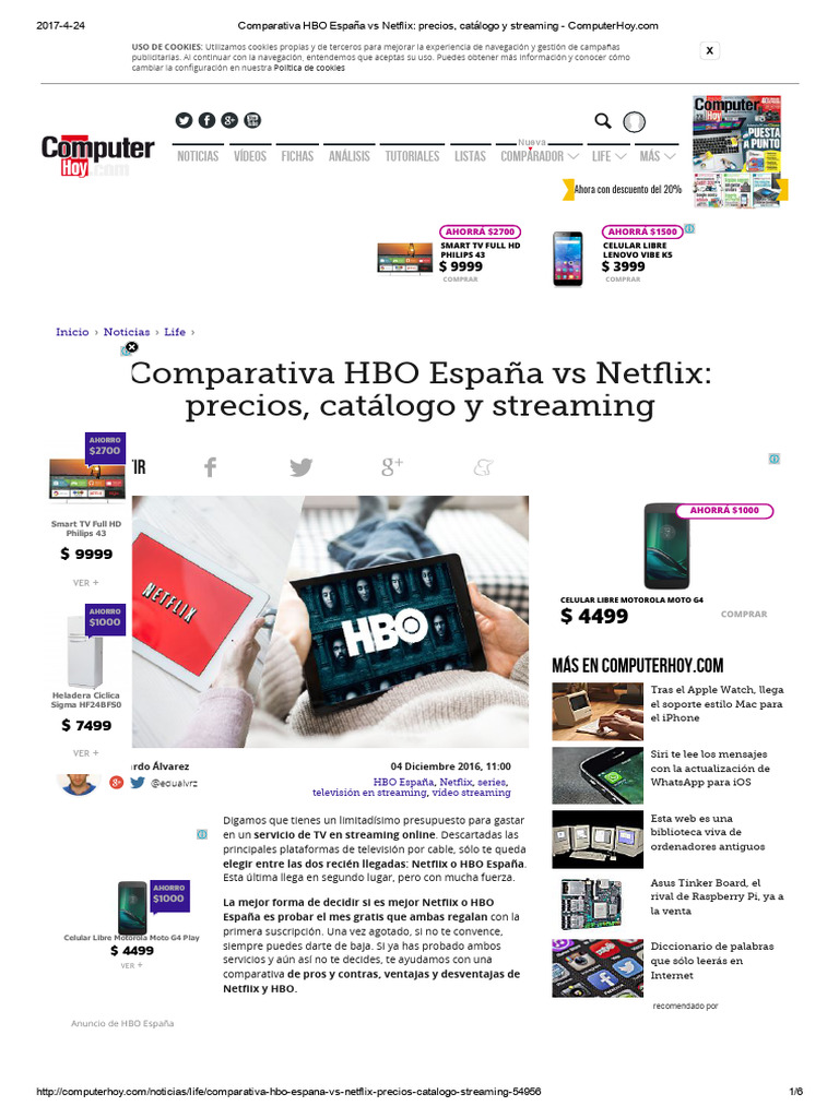 Comparativa HBO España Vs Netflix - Precios, Catálogo y Streaming ...