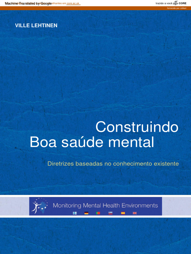 Building Up Good Mental Health | PDF | Saúde mental | Promoção de saúde