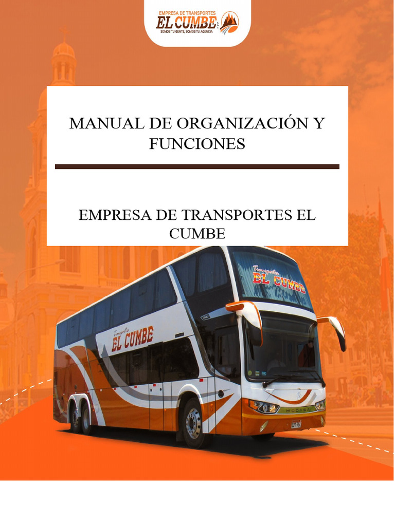 Manual de Organización y Funciones El Cumbe | PDF | Business | Marketing
