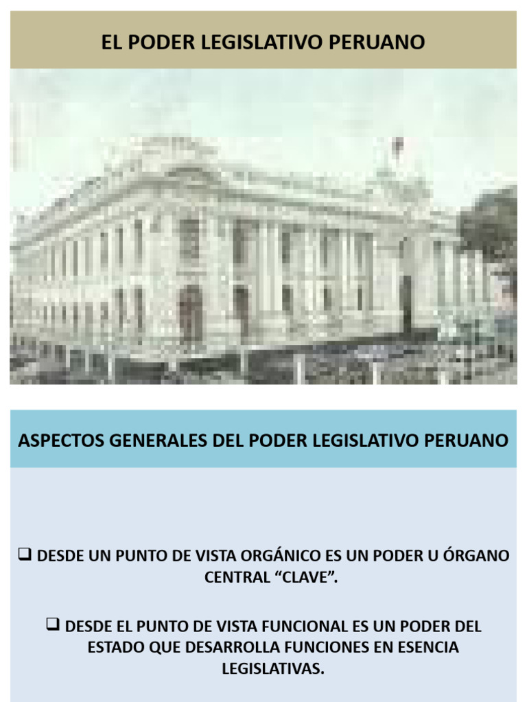 El Poder Legislativo Peruano Pdf Inmunidad Parlamentaria Gobierno 4621