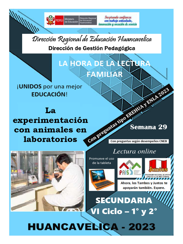 Semana 29 Secundaria Vi Ciclo 1ro Y 2do Grado Experimentación