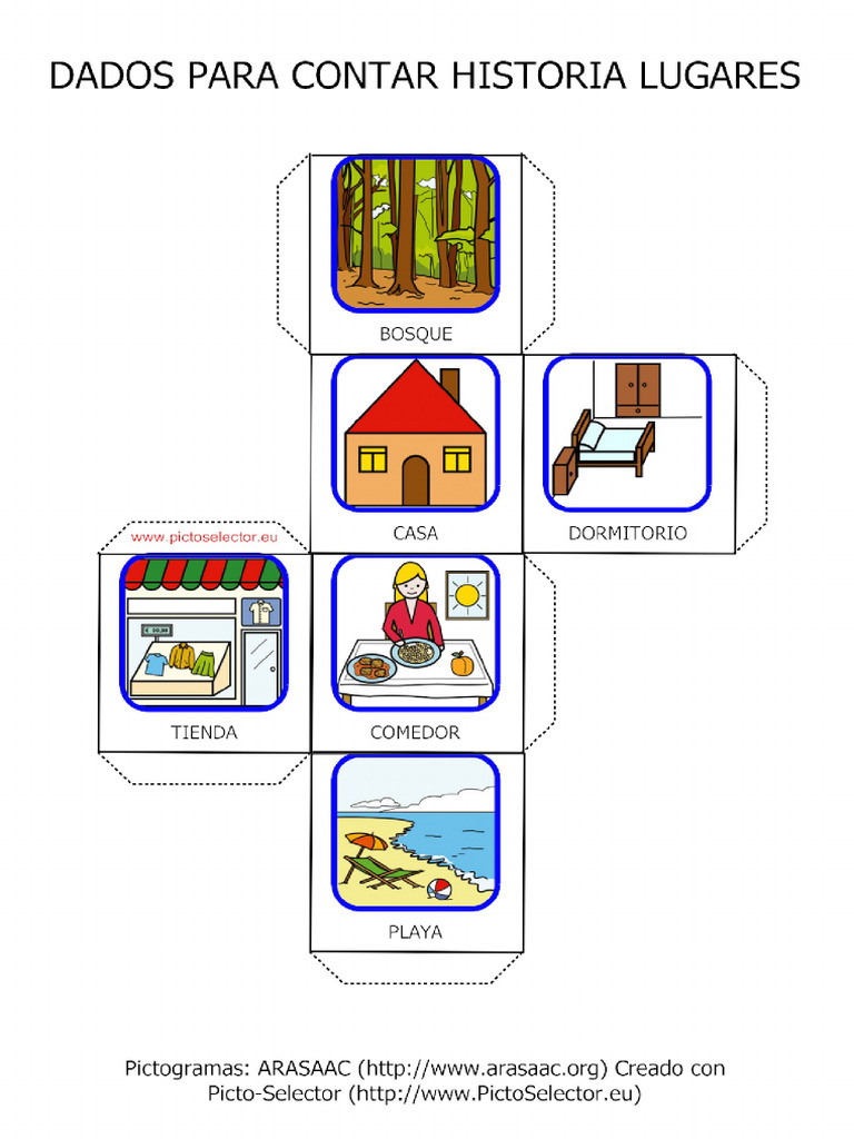 DADOS PARA CONTAR HISTORIA LUGARES | PDF