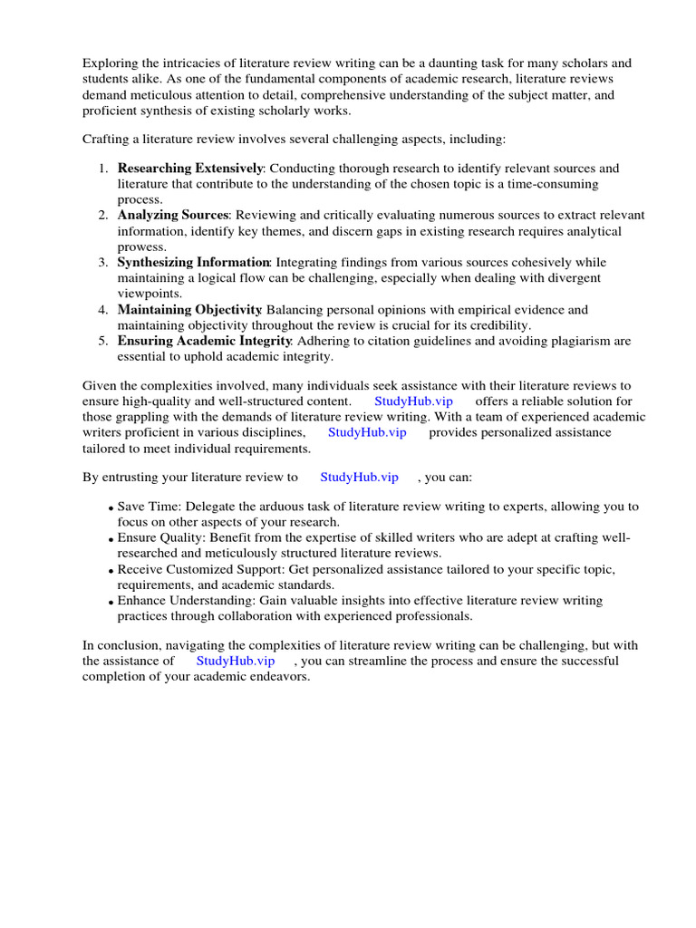 Parts of Literature Review PDF | PDF | Literature Review | Methodology