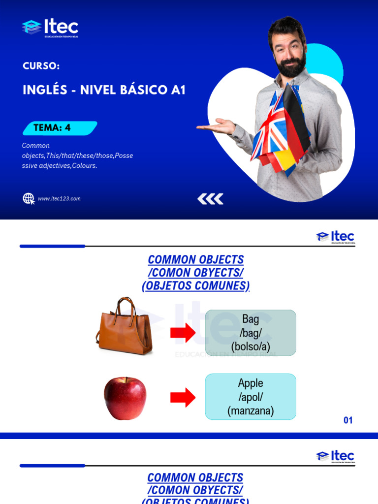 TEMA 4 Inglés - Nivel Básico A1 | PDF | Grammar | Syntax
