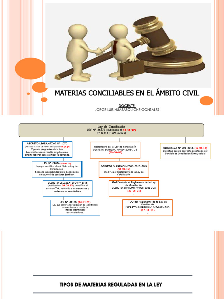 Materias Conciliables en El Ambito Civil - Minjus | PDF | Pagos ...