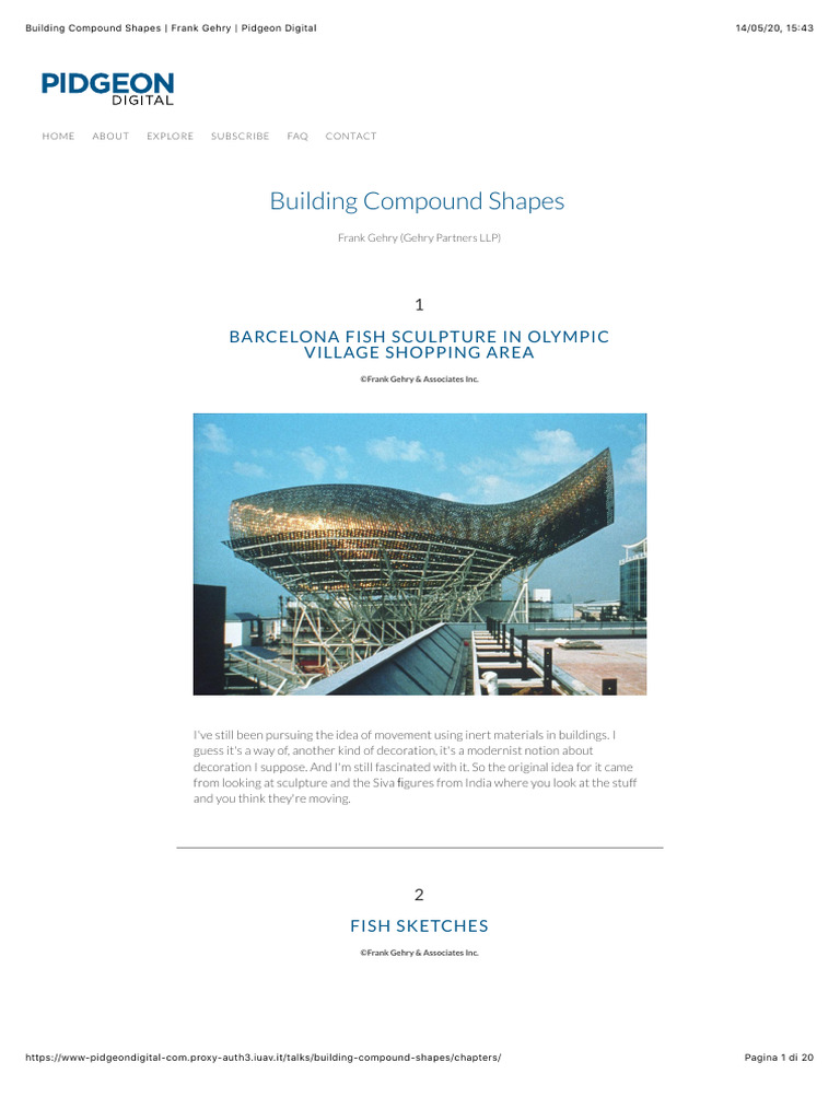 Gehry's Approach to Paper Models | PDF | Art