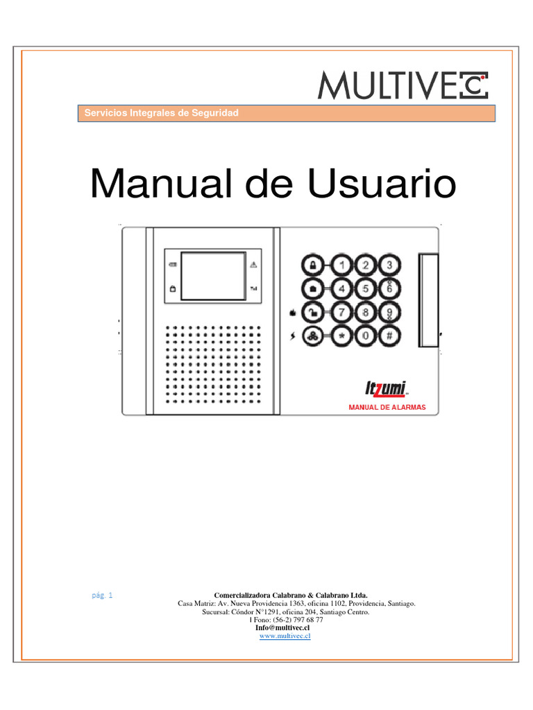 Manual Alarma Itzumi Personalizado | Descargar gratis PDF | Diodo ...