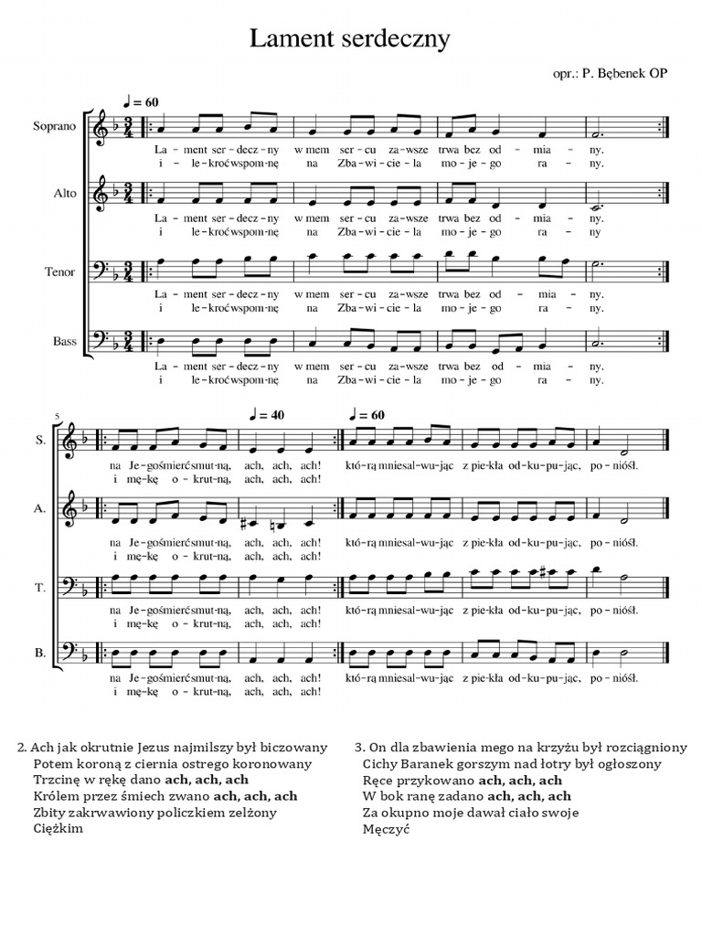 Lament Serdeczny | PDF
