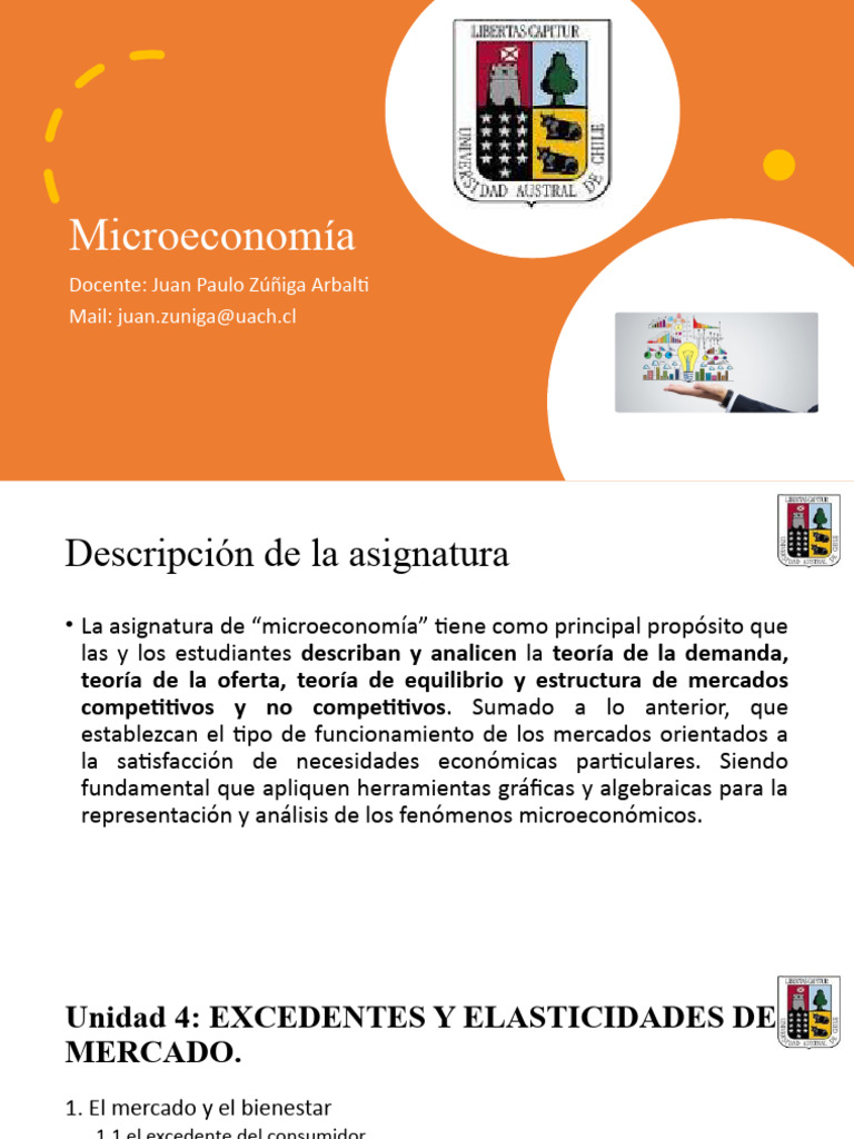 MicroEco 2023 Unidad 4 Parte2 | PDF | Elasticidad (economía) | Oferta ...