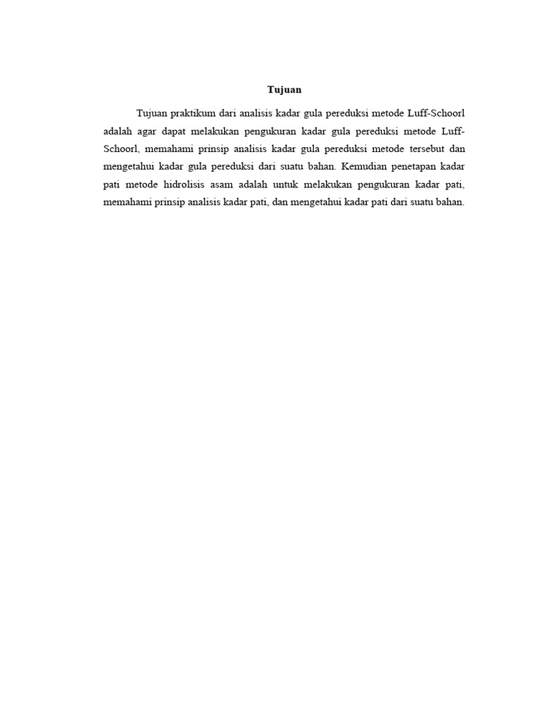 Metodologi Kadar Gula Pereduksi Dan Kadar Pati | PDF