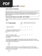 EDE Q Eating Disorder Examination Questionaire Scoring | PDF | Eating ...