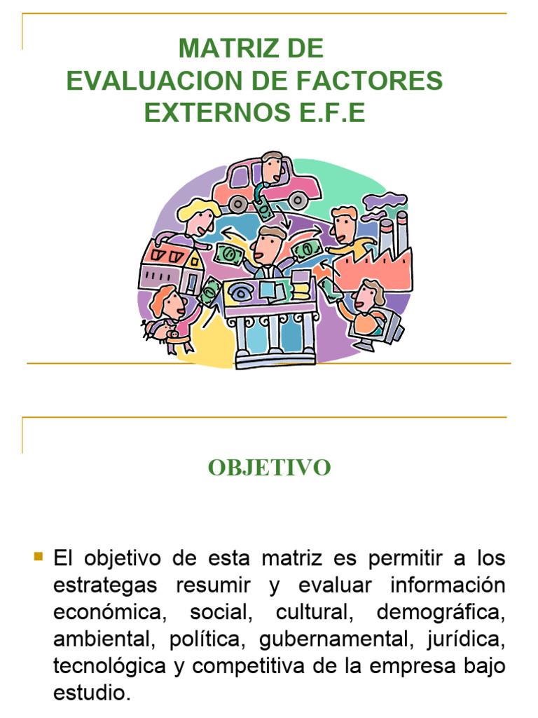 Matriz EFE | PDF | Business | Investigación de mercado