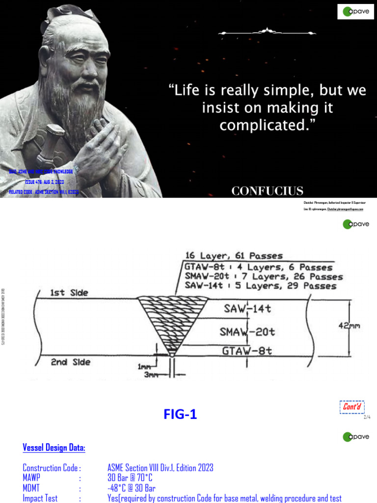 ISSUE 475 QUIZ-Minimum specimens set for CVN for PQR with multiple process-3 process- VIII.1 | PDF