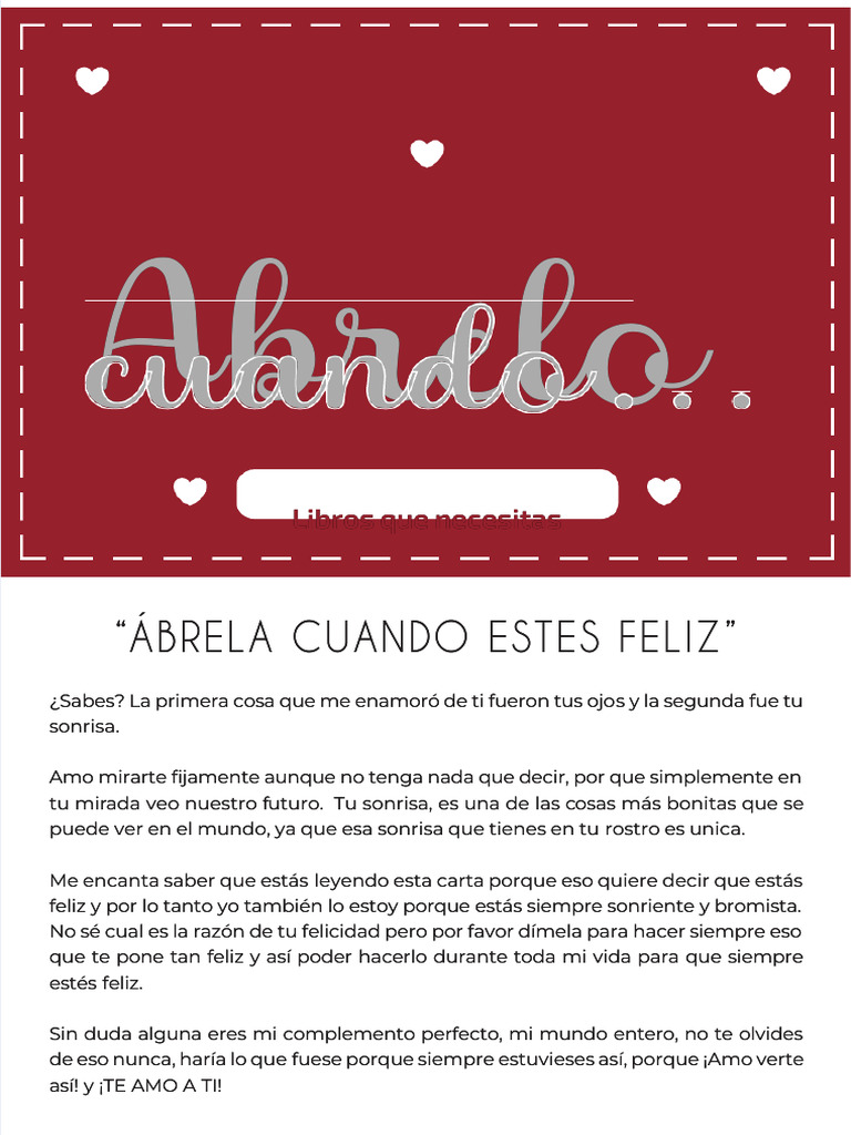 PDF Abrelo Cuando - Compress | PDF | Amor