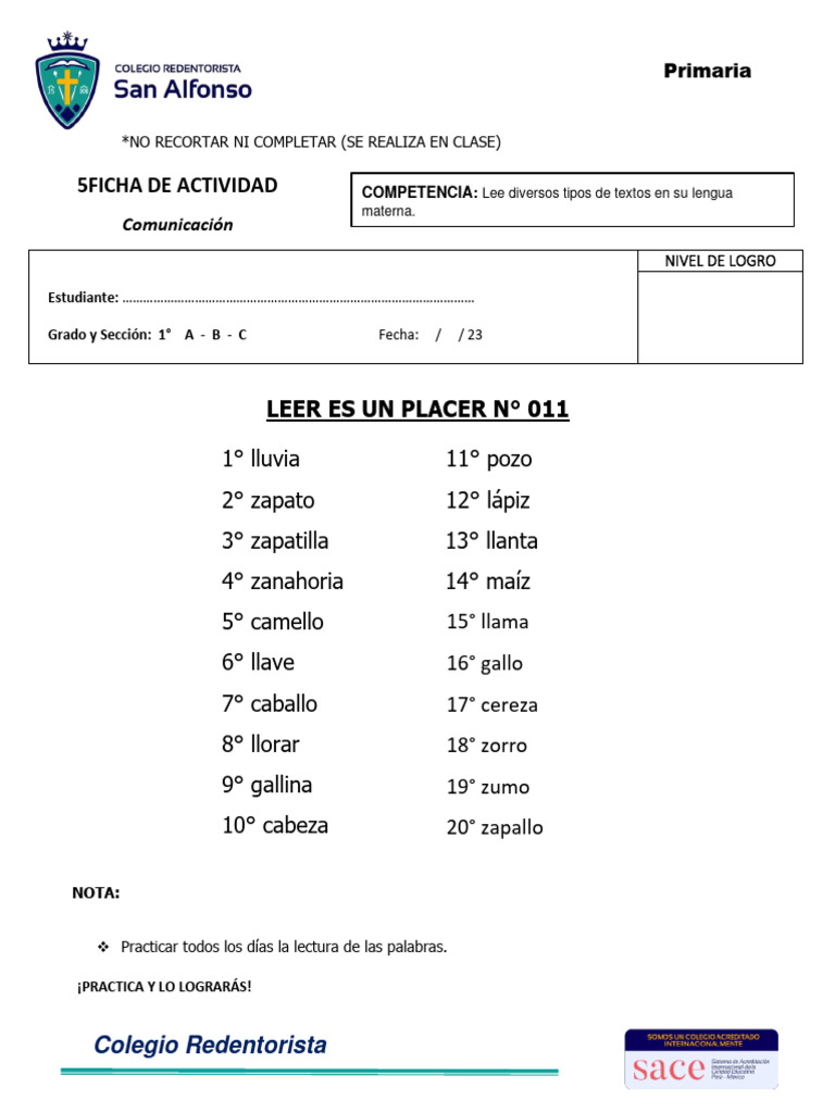 Leer Es Un Placer N011 - 1G | PDF