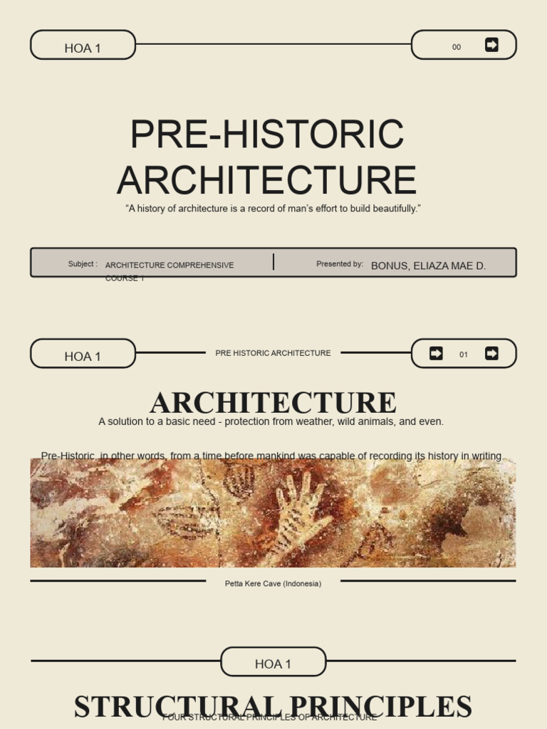 Pre Historic Architecture | PDF | Paleolithic | Archaeology