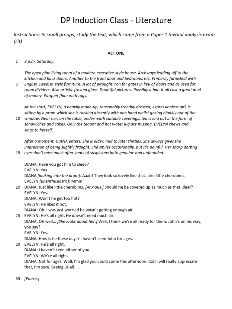 DP Induction Text - Literature | PDF | English Studies