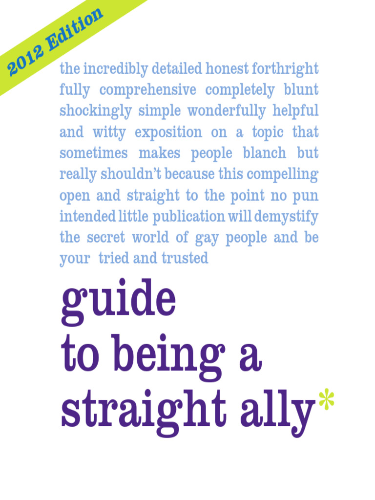 Guideto Being Straight Ally | PDF | Human Rights Campaign | Lgbt
