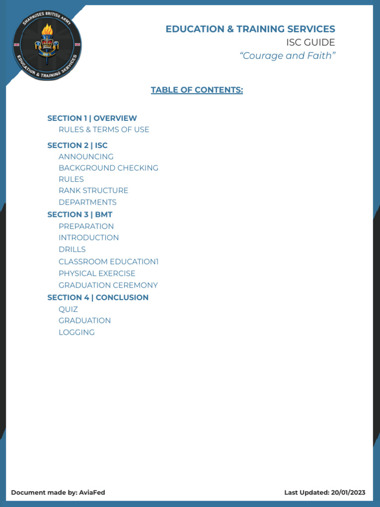 ETS - ISC Guide V3 | PDF | Drill Instructor