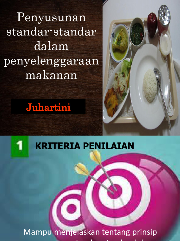 Standar Penyelenggaraan Makanan | PDF