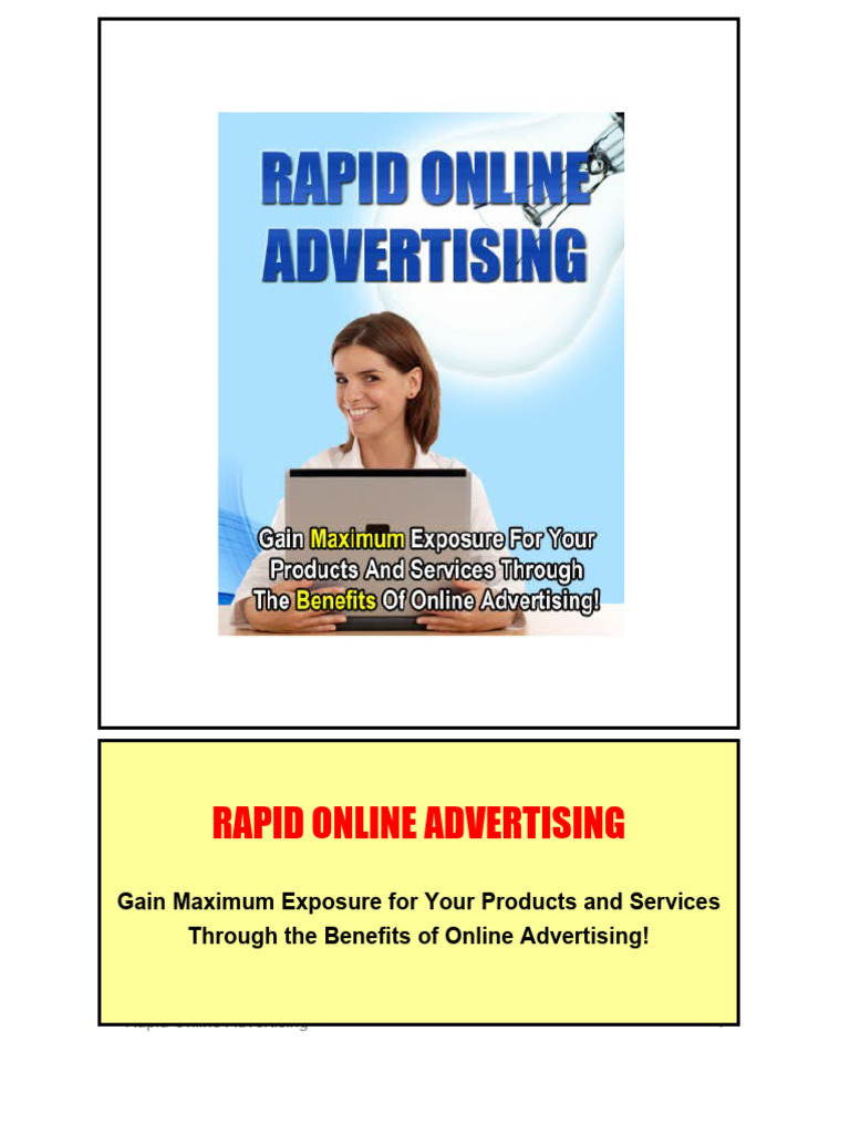 Rapid Online Advertising | PDF | Search Engine Optimization | Online ...