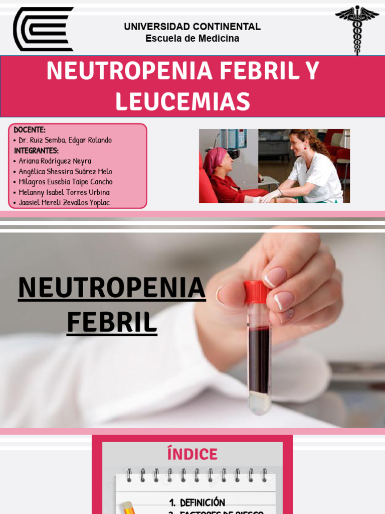 Neutropenia Febril y Leucemias | PDF | Fiebre | Epidemiología