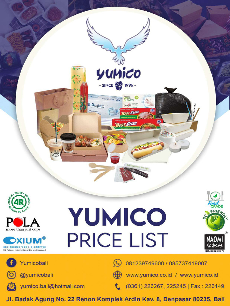 Yumico Price List | PDF