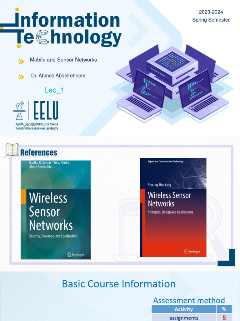 Lec 1 | PDF | Computer Network | Wireless Lan