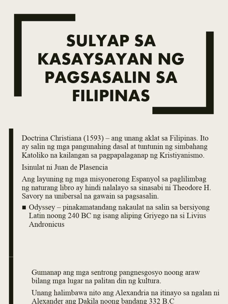 Ika Limang Grupo Sa Pagsasalin Bsed Fil 2a | PDF
